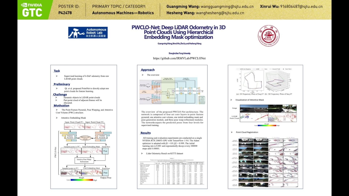 Pwclo Net Deep Lidar Odometry In 3d Point Clouds Using Hierarchical Embedding Mask Optimization
