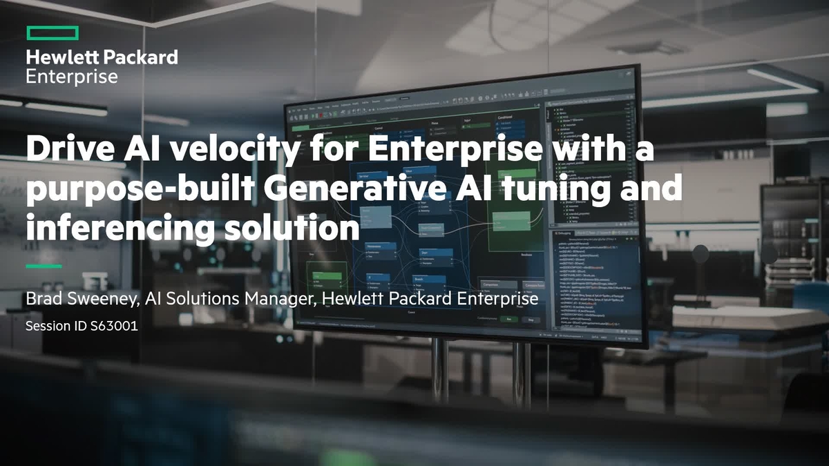 Drive AI Velocity for Enterprise With a Purpose-Built Generative AI Tuning and Inferencing ...