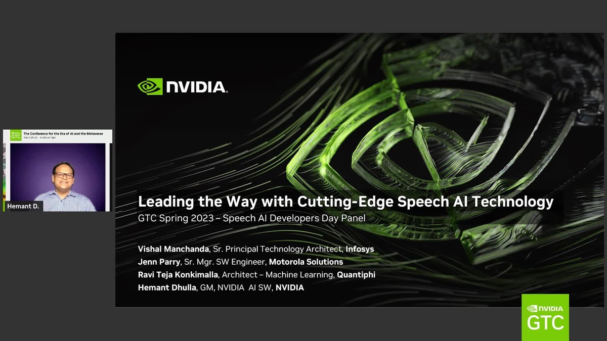 Leading the Way with Cutting-Edge Speech AI Technology SE52308 | GTC ...