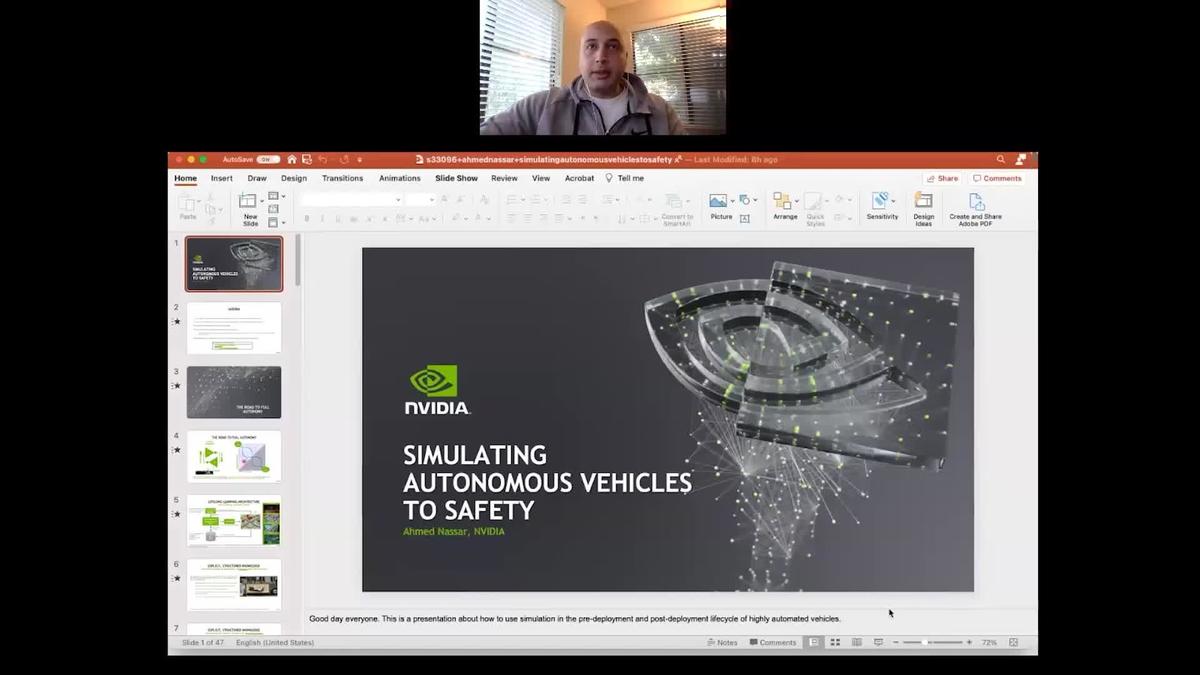 Simulating Autonomous Vehicles to Safety S33096 | GTC Digital April 2021 | NVIDIA On-Demand