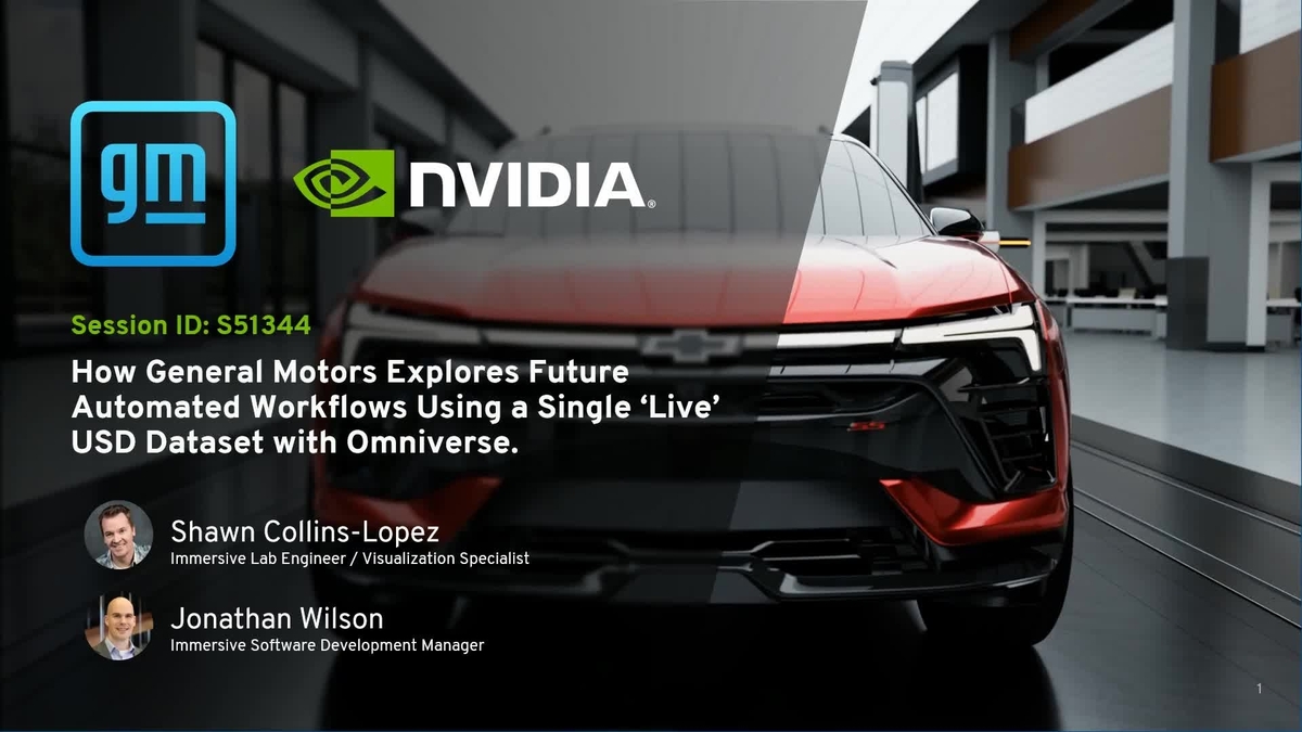How General Motors Explores Future Automated Workflows Using A Single ‘live Usd Dataset With 0011