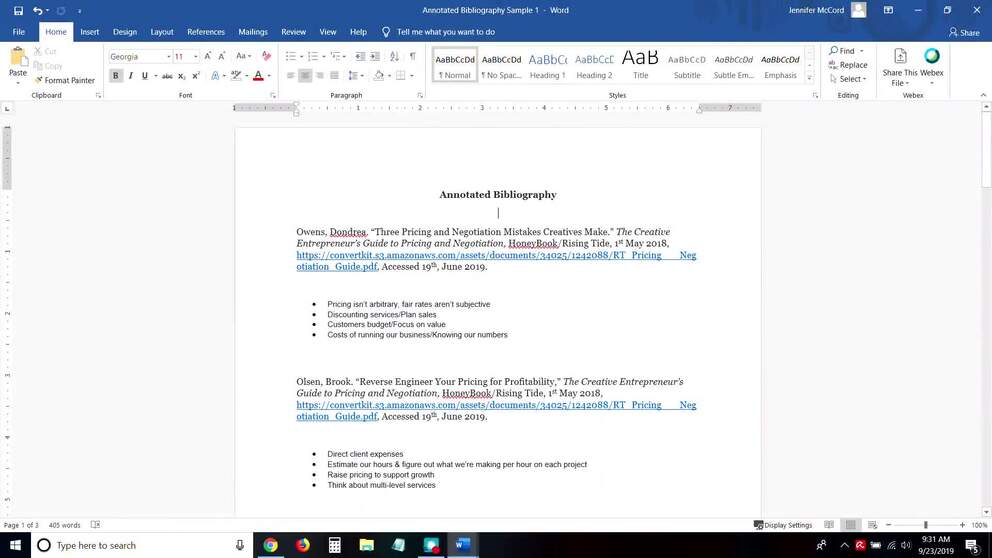 BMGT2216 Annotated Bibliography, Quality Sources and Citations