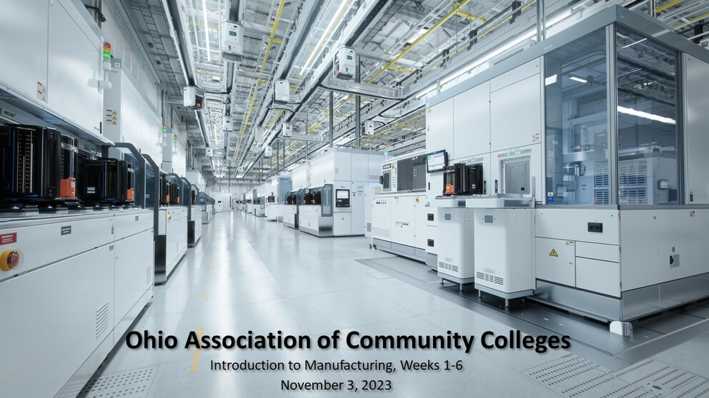 OSCN Educator Preparation-Introduction to Manufacturing NOV 3 Session