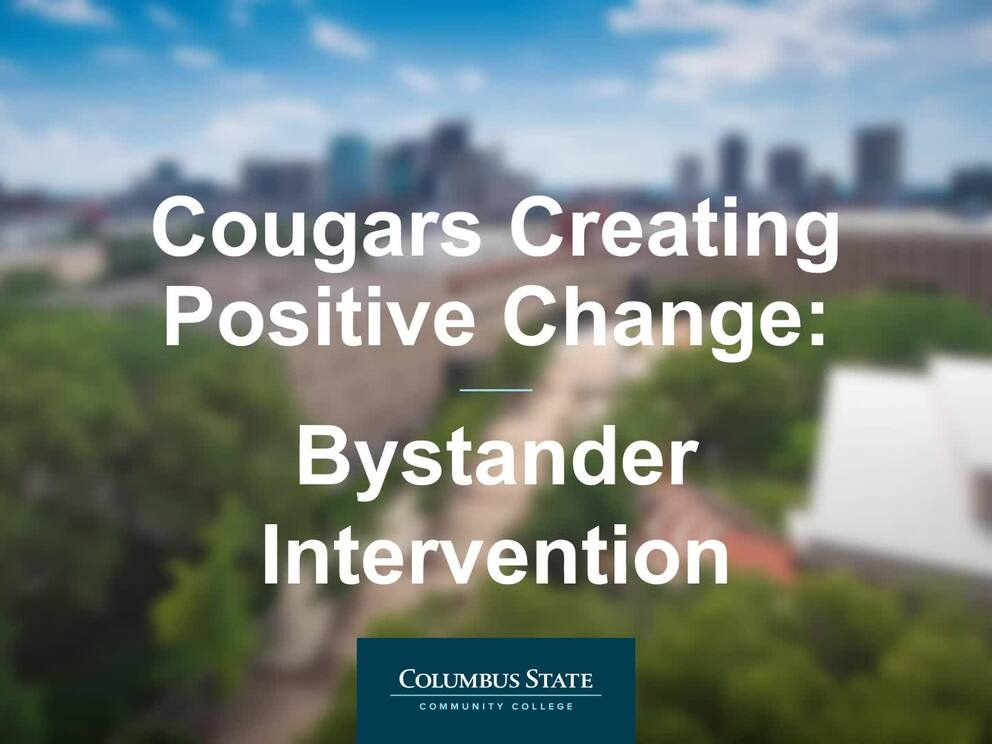 Cougars Creating Positive Change: Bystander Intervention