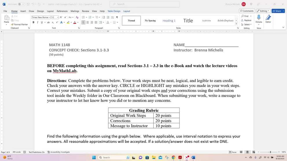 How To Complete and Submit a Concept Check (with Student Example)