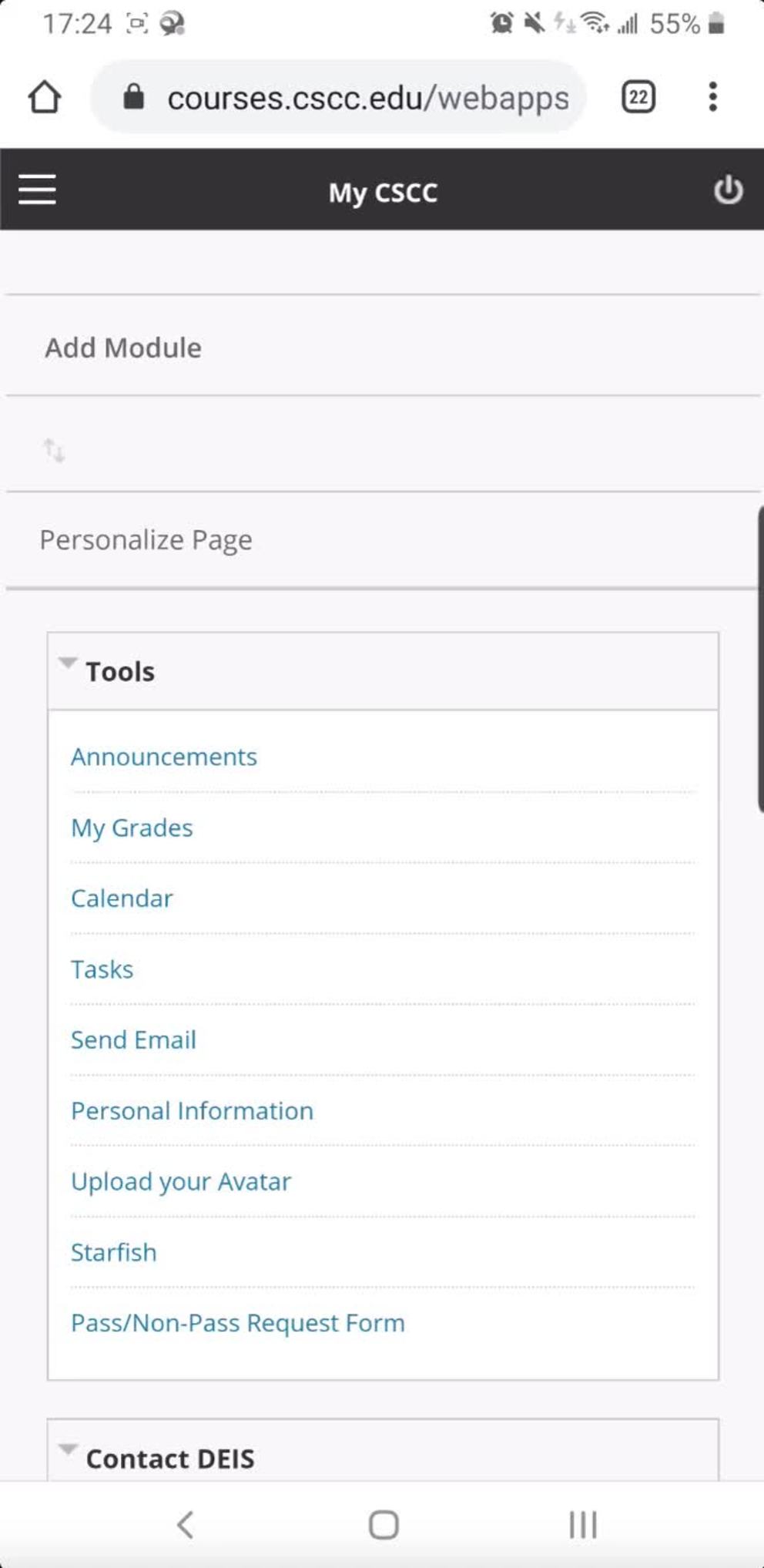 My Media > Upload Android phone/tablet videos into Blackboard