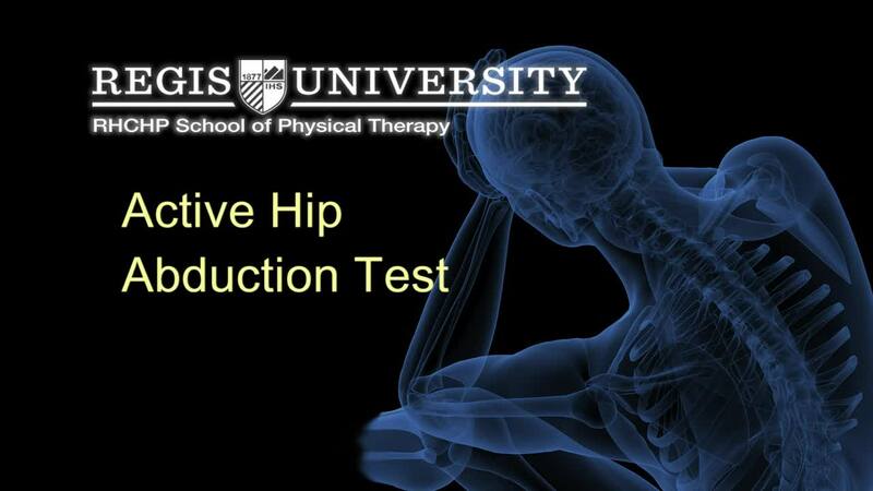 DPT705: Active Hip Abduction Test