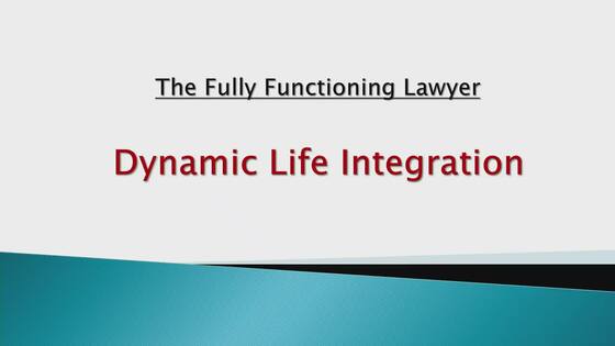 Dynamic Life Integration: Part 1