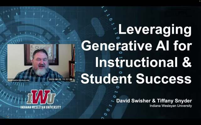 Leveraging Generative AI for Instructional & Student Success