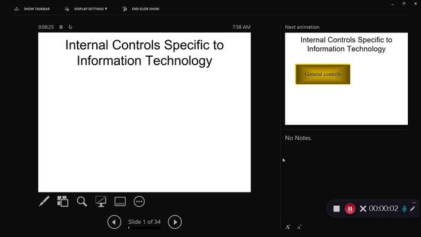 Internal Controls over IT - Introduction