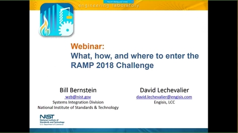 RAMP 2018 Challenge Webinar: What, How and Where to Enter | NIST