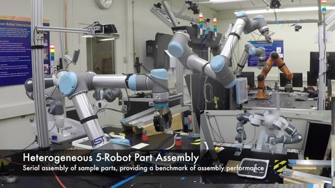 Coordinated assembly in a heterogeneous robotic work cell | NIST