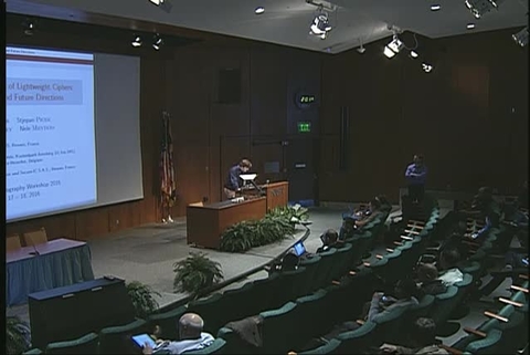 Lightweight Cryptography Workshop Day 1, Part 3 | NIST