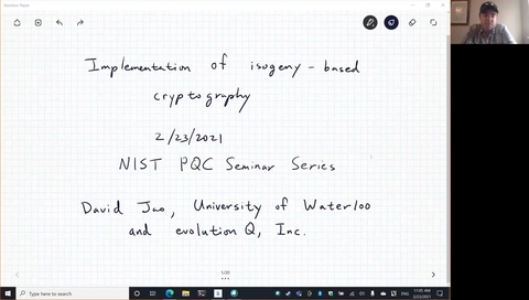 Implementation of Isogeny-Based Cryptography | NIST