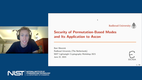 Lightweight Cryptography Workshop: Day 2, Part 1 | NIST