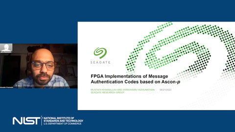 Lightweight Cryptography Workshop: Day 1, Part 5 | NIST