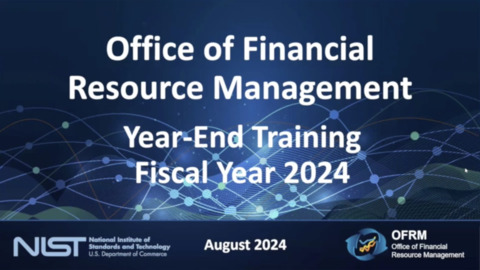 FY24 Year End Training for Customer Bureaus | NIST