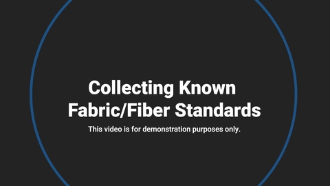 Video #16 - Trace Evidence Collection: Collecting known fabric/fiber ...