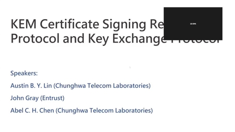 KEM Certificate Signing Request Protocol and Key Exchange Protocol | NIST