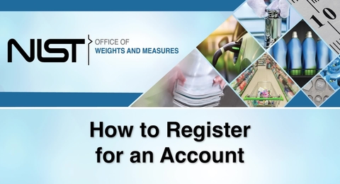 How to Register for an Account | NIST