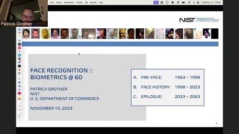 Biometrics @ 60: Face Recognition | NIST
