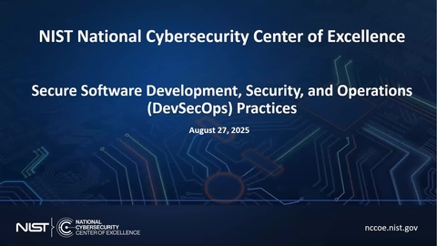 DevSecOps Workshop - August 27, 2025 | NIST