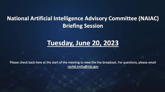 June 20, 2023 National Artificial Intelligence Advisory Committee ...