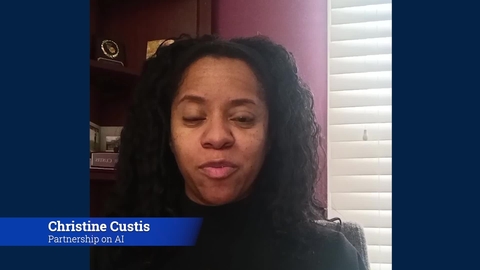 Video Statement by Partnership on AI's Christine Custis about the NIST ...