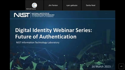 Digital Identity Webinar The Future Of Authentication Nist