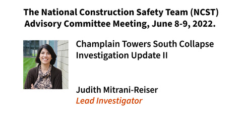 NCSTAC - Judith Mitrani-Reiser (Glenn R. Bell ) - Champlain Towers ...