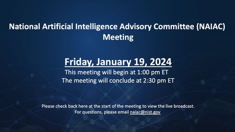National Artificial Intelligence Advisory Law Enforcement Subcommittee ...