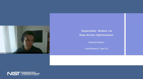 ACMD Seminar: Explainable Models via Data-Driven Optimization | NIST