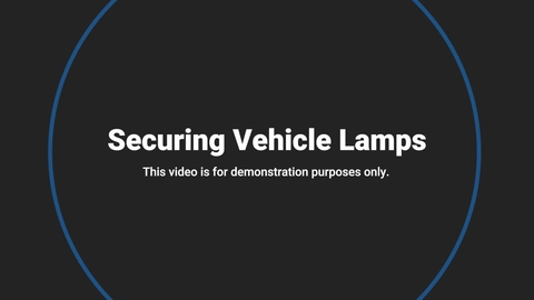 Video #18 - Trace Evidence Collection: Securing vehicle lamps | NIST
