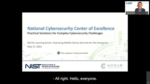 NCCoE Learning Series Fireside Chat: Improving Mobile Device Security ...
