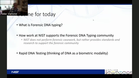 Biometrics @ 60: DNA Research | NIST