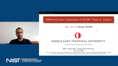 Lightweight Cryptography Workshop: Day 2, Part 3 | NIST