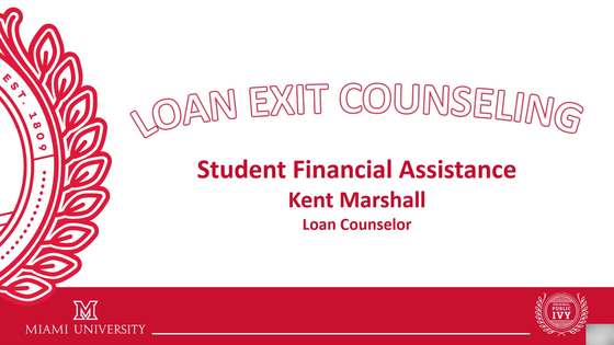 Exit Counseling Presentation with Audio