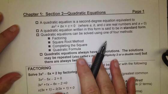11th Ed. MATH 1314 (Chapter 1 Section 2) Part I