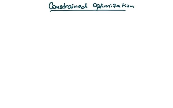 Constrained Optimization
