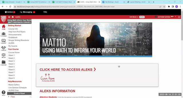 MAT110 Week 7 Assignment Review