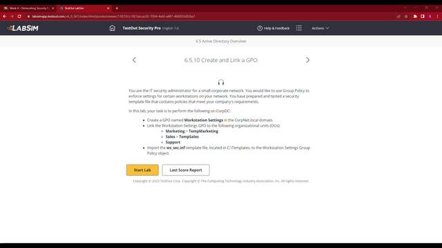 TestOut Security Pro 7.0 - Lab 6.5.10