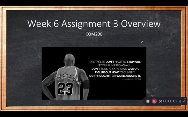 Week 6 Assignment 3 Overview