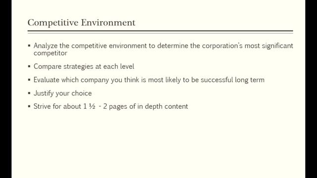 13. A3 Competitive Environment