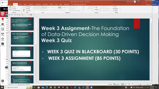 MAT210 Week 3 Assignment Review Video