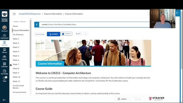 CIS312 Announcement W1