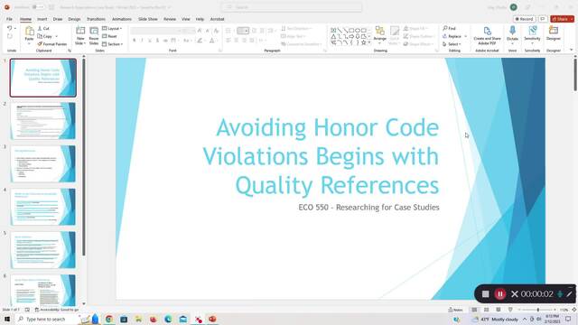 Avoid Honor Code Violations - Personalize with Quality References