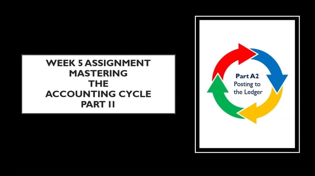 Week 5 Assignment: Mastering the Accounting Cycle. Part A2.mp4