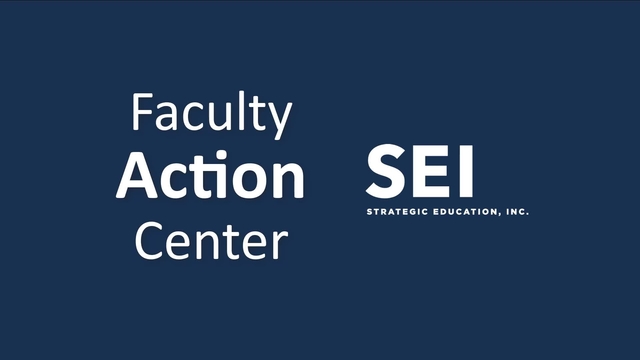 Faculty Action Center Overview