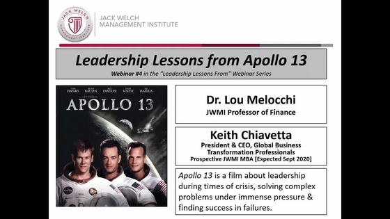 7-13-20 - Leadership Lessons from Apollo 13