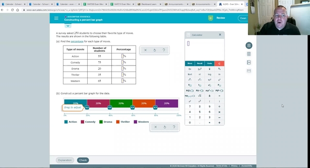 Constructing a percent bar graph